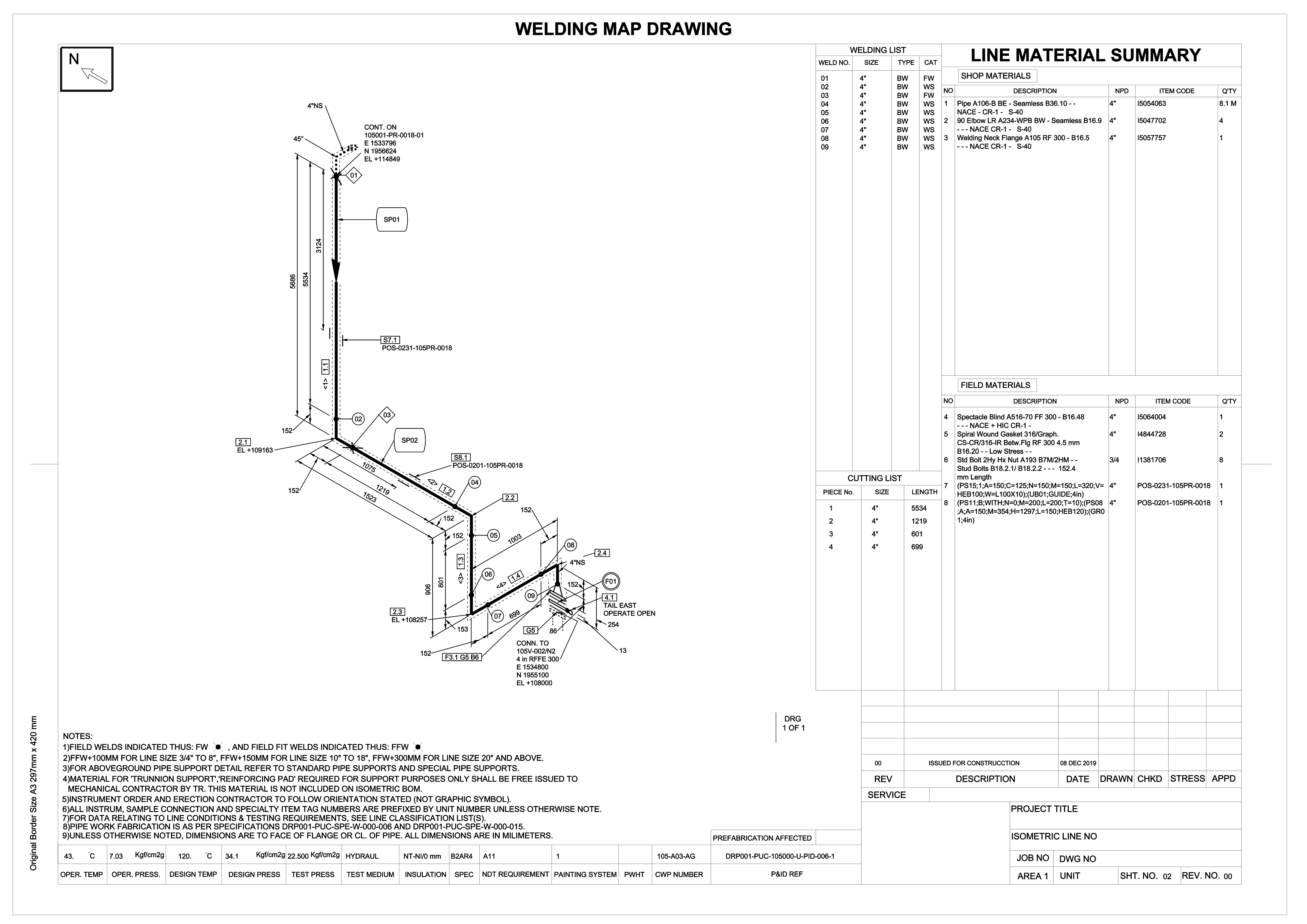 Pipe Spool Shop Drawing - Pipe Spool Shop Drawing Detailing Drafting