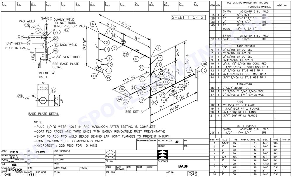 Spool Drawing Solutions : One stop service for pipe spool drawings