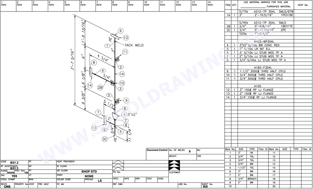 Spool Drawing Solutions : One stop service for pipe spool drawings